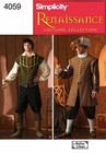Simplicity Sewing Pattern 4059 Men Renaissance Costumes, A (XS-S-M-L-XL ...