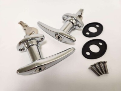 1928 1929 Ford Model A Locking Outside Door Handles Kit w/ Key and Pad ...