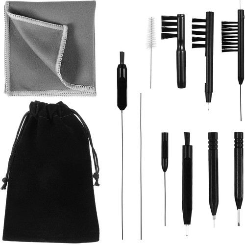 12Pcs Hearing Aid Cleaning Kit Brush Vent Cleaner Wire Magne Wax Loop ...