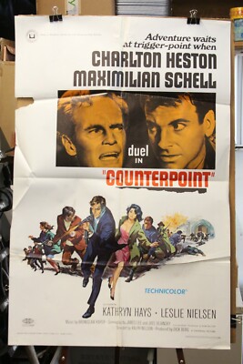 Counterpoint 1968 Original Movie Poster Charlton Heston Maximilian ...
