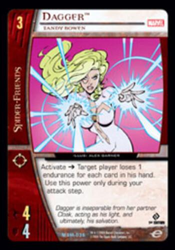 VS System: Dagger, Tandy Bowen [Played] Marvel Web of Spider-man TCG ...