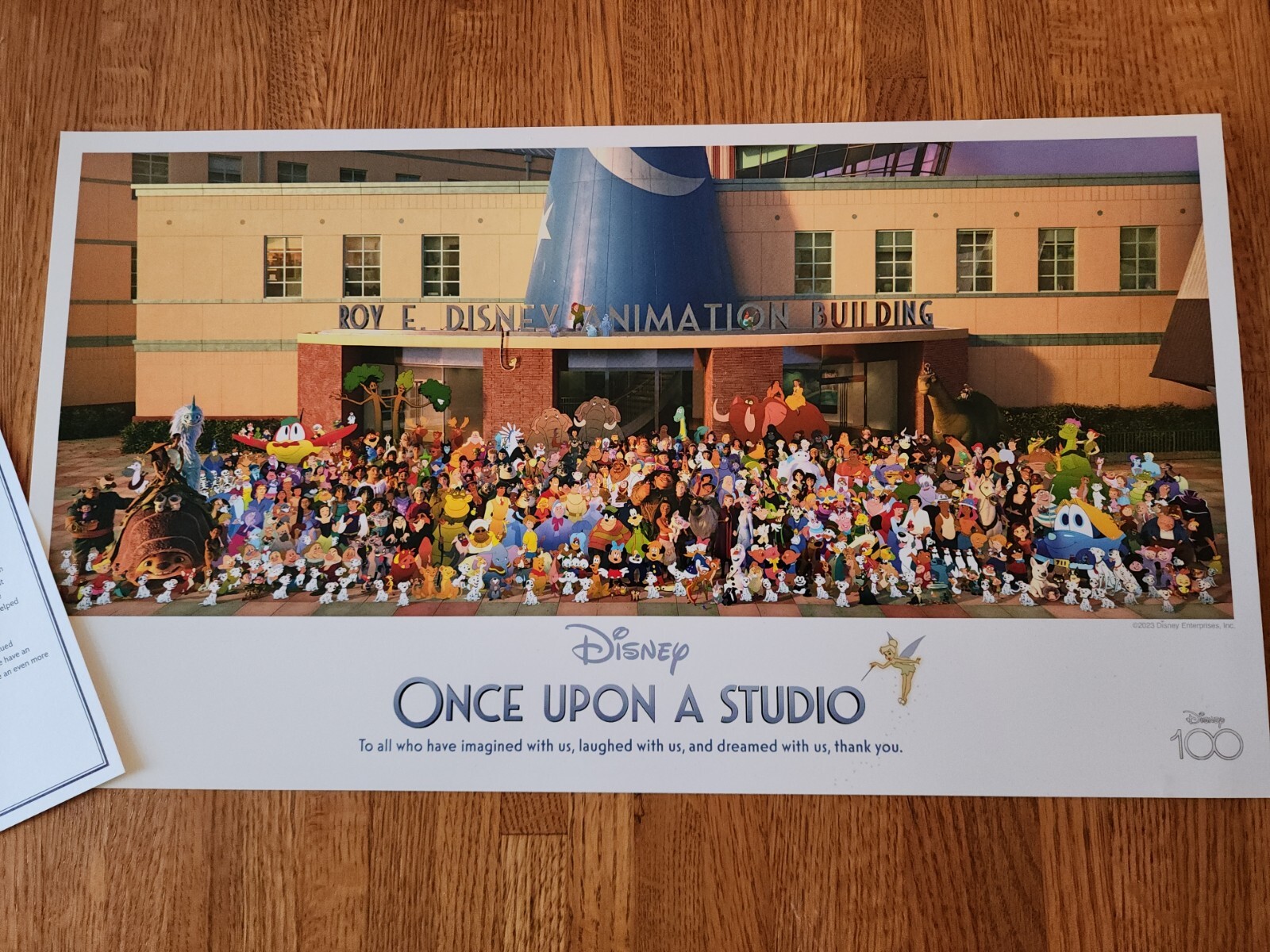 NEW Disney 100 "Once Upon A Studio" Lithograph Print Animation Photo ...
