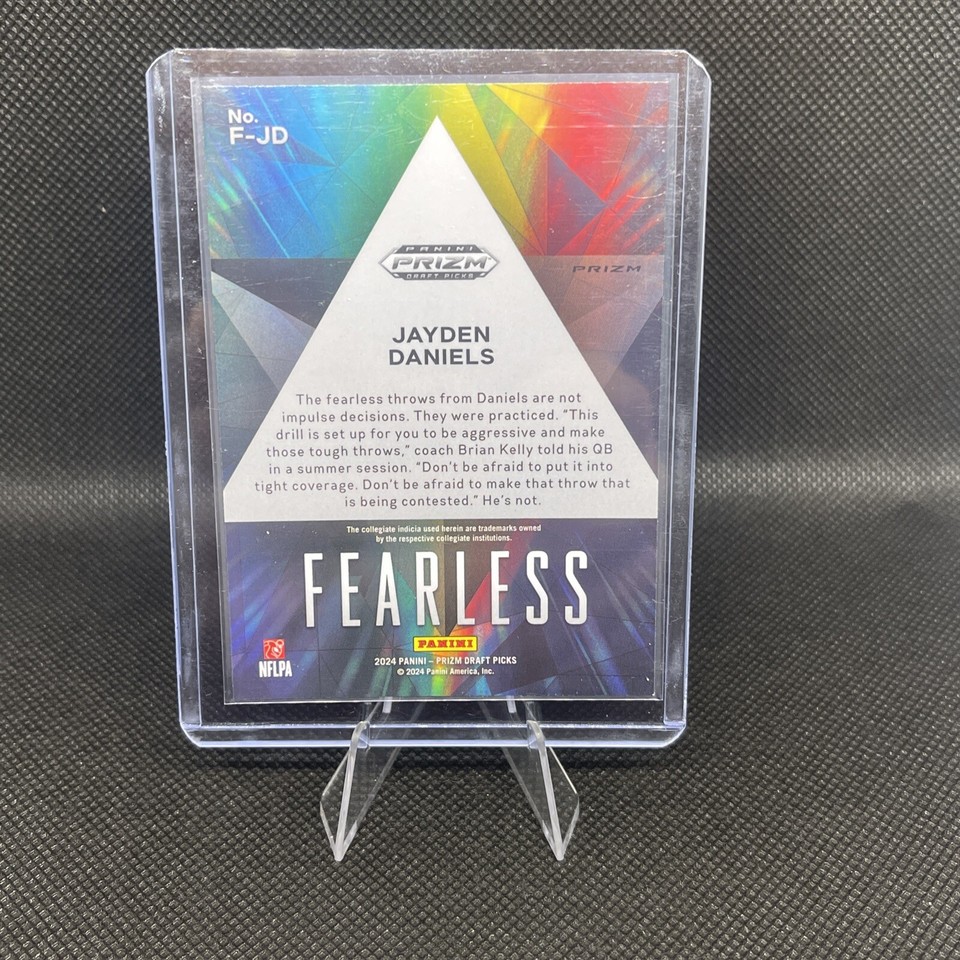 2024 Prizm Draft Picks Jayden Daniels Fearless Green Prizm Rookie #F-JD ...