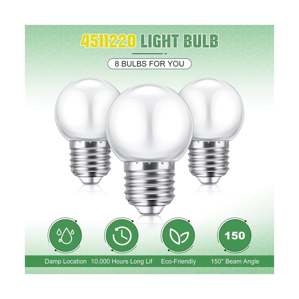 LED Night Light Bulb 1 Watt Low Wattage LED Bulbs 7.5 Watt Equivale ...