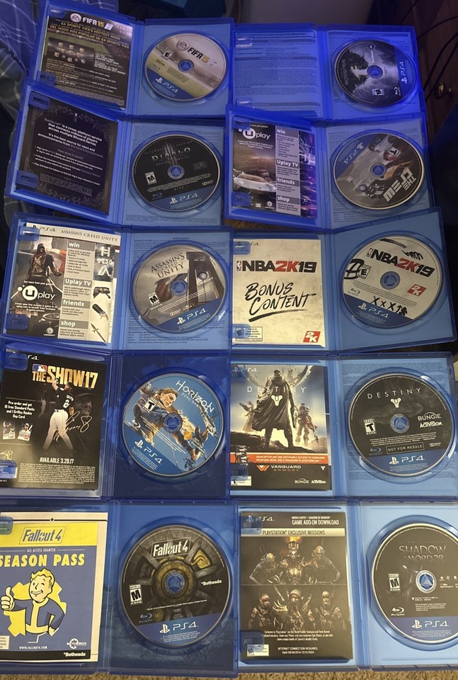 PlayStation 4 PS4 Game Lot Of 15 - Fallout, Diablo, Horizon, Call Of ...