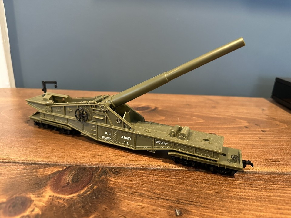 HO Model Power Military Action Series 99163 U.S. Army Big Cannon Car ...