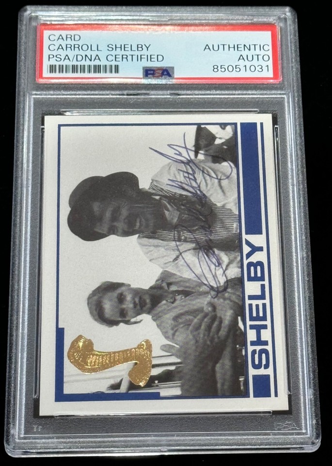 Carroll Shelby "427 Cobra, GT500, GT350" Autographed Signed Rookie Card ...