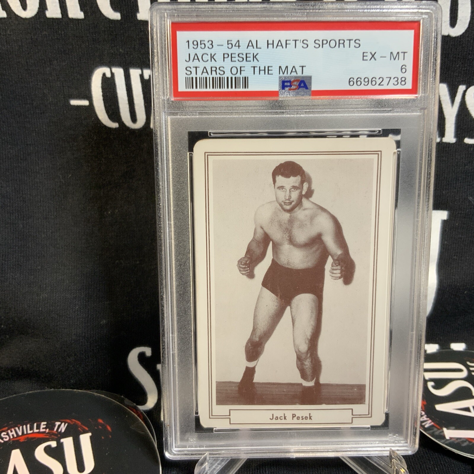 1953-54 Al Haft's Stars of the Mat Jack Pesek PSA 6 | eBay