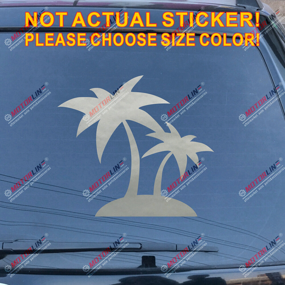 Palm Tree Car Decal Sticker Hawaii Life | eBay