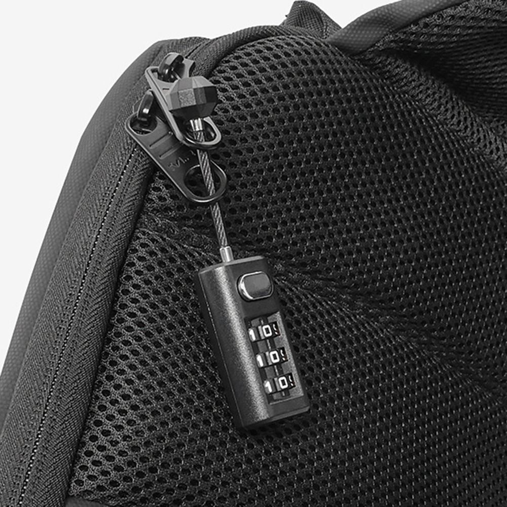 Padlock Backpack Zipper Lock Dormitory Cabinet Lock 3 Digit Password ...