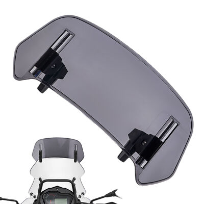 Motorcycle Windshield Windscreen Screen Clip On Extension Spoiler Wind ...