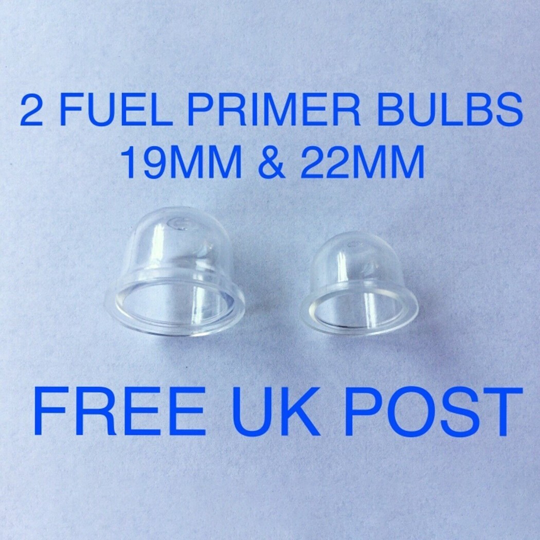 2x Petrol Primer Strimmer Fuel Bulb Pump For Hedge Strimmers Trimmer ...