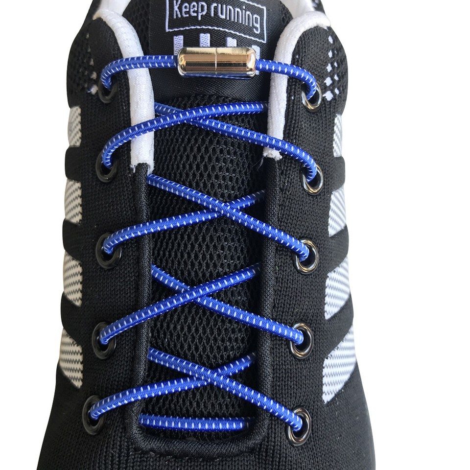 4 pairs lazy No Tie Elastic lock laces Shoe laces strings for boots ...