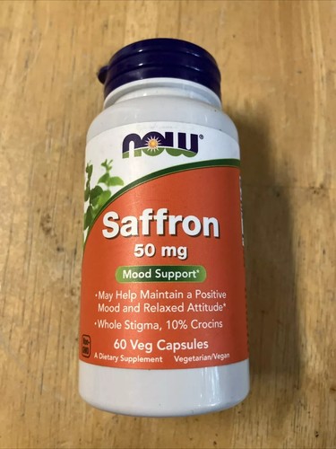 Now Saffron 50 mg Mood Support 60 Veg Caps. Exp 07/25 Sealed | eBay