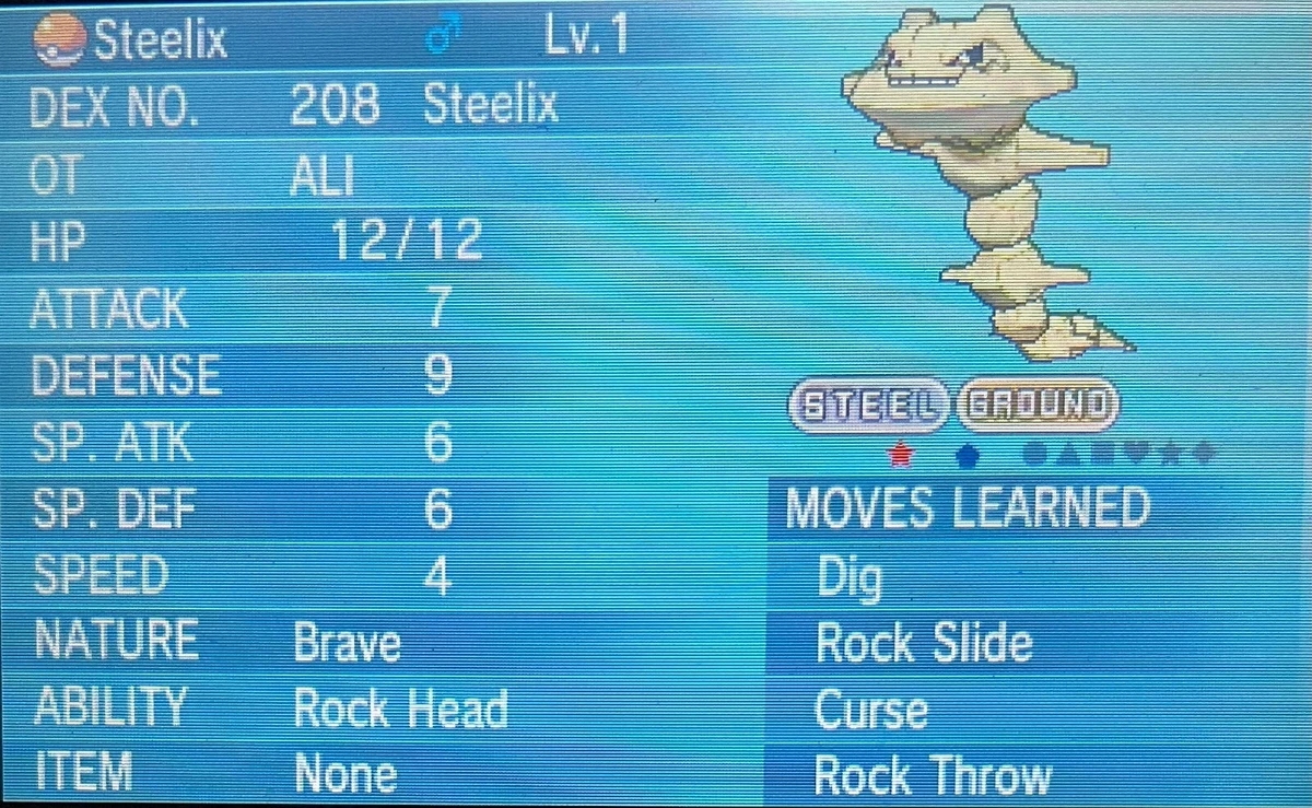 Shiny Steelix X And Y