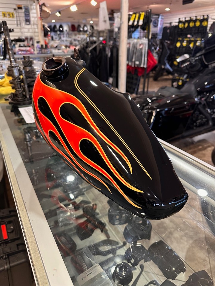 Harley Davidson Shovelhead or Panhead Left side gas tank custom painted ...