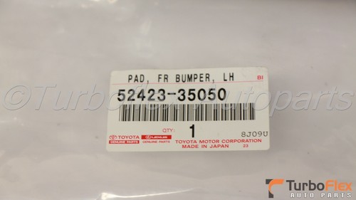 Toyota FJ Cruiser 2007-2014 Black Front Left Bumper Pad Genuine 52423 ...