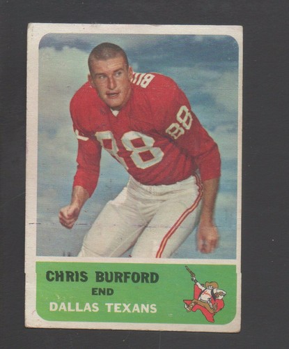 1962 Fleer - #27 Chris Burford for sale online | eBay