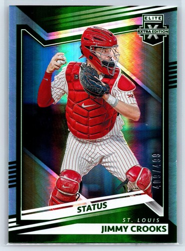 2022 Panini Elite Extra Edition - Jimmy Crooks III #127 Status Green ...