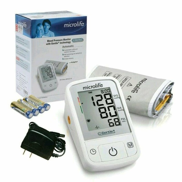 Blood pressure monitor, MICROLIFE BP-A2 Classic, 22-42cm cuff, power ...