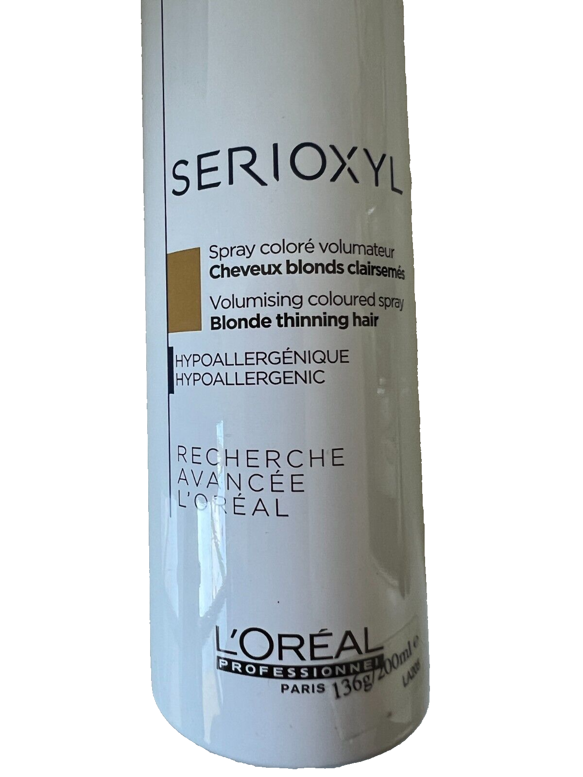 Loreal Serioxyl Volumizing Coloured Spray Blonde | eBay Australia