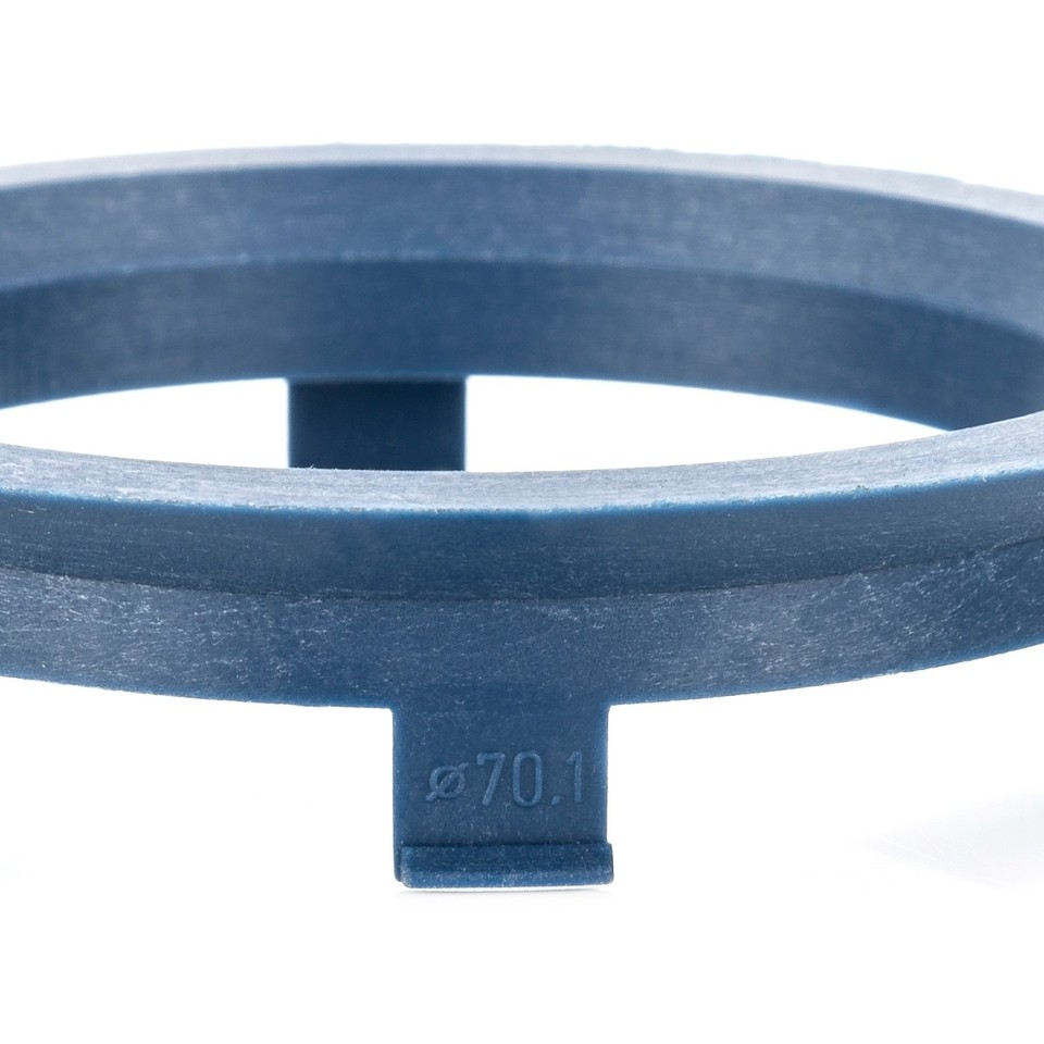 4x Distanz Ringe Zentrierringe Blau Alufelgen Ø 59,6 - Ø 70,1 mm für ...
