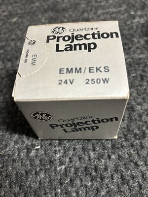 GE Quartzline Projection Lamp EMM EKS 250W 24V Photo Stage LIGHT BULB ...