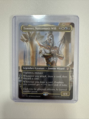 Temmet, Naktamun's Will Borderless (NM Non-Foil) DRC-0004 Mythic MTG | eBay