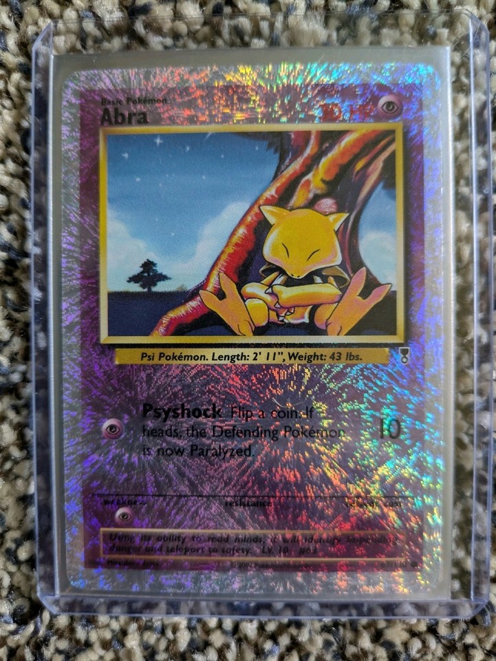 Pokemon TCG 3 Legendary Collection Reverse Holo Cards. Abra, Golem ...