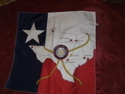 BANDANAS - TEXAS MAP STYLE - UNISEX - 100% POLYESTER - LG.22in. x 22in ...