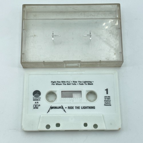 METALLICA Ride The Lightning Cassette Tape 1984 Tested No Inlay Thrash ...