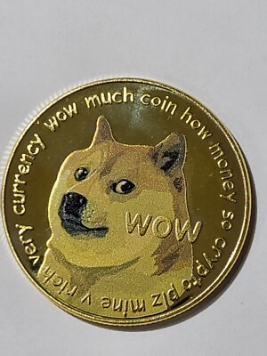 Dogecoin Coin Gold Plated Commemorative 2021Limited Edition Collectible ...