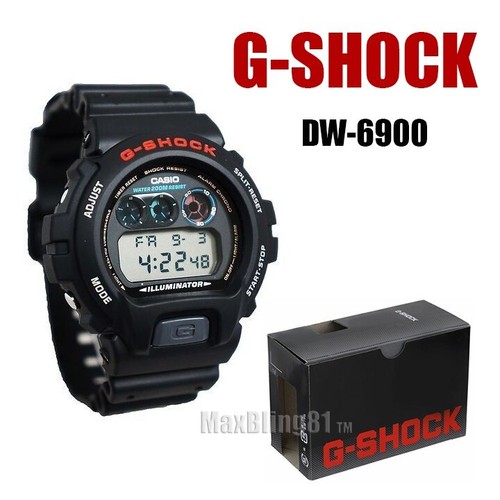 Casio G-Shock DW-6900-1V Digital Mens Watch Diver Illuminator Stopwatch ...
