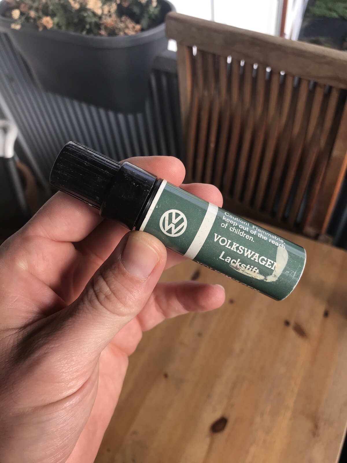 VW LACKSTIFT SAMTGRÜN GREEN PAINT PEN SPLIT BUG BEETLE BUS BULLI SAMBA ...