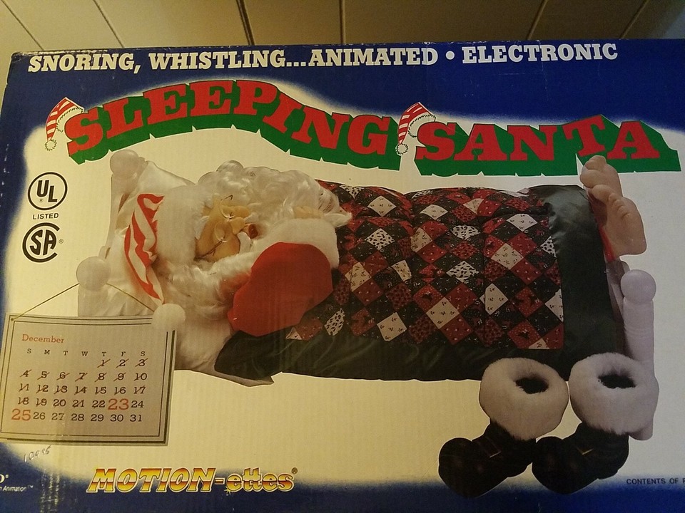 TELCO SLEEPING SANTA CLAUS ANIMATED SNORING WHISTLING with Box | eBay