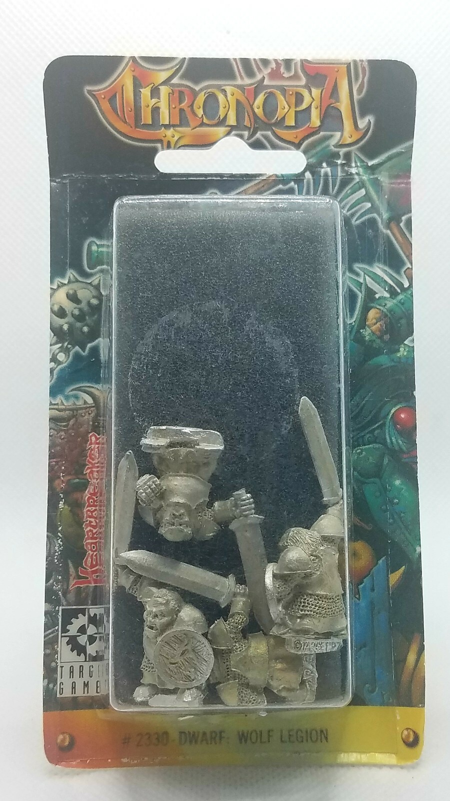 Chronopia Metal Miniatures Dwarf NIB OOP 28mm (Spearmen Swordsmen ...