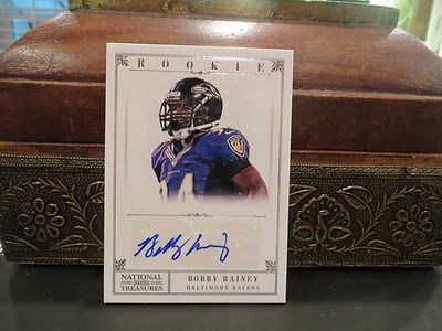 National Treasures Rookie Autograph Ravens Auto Bobby Rainey 20/99 2012 ...