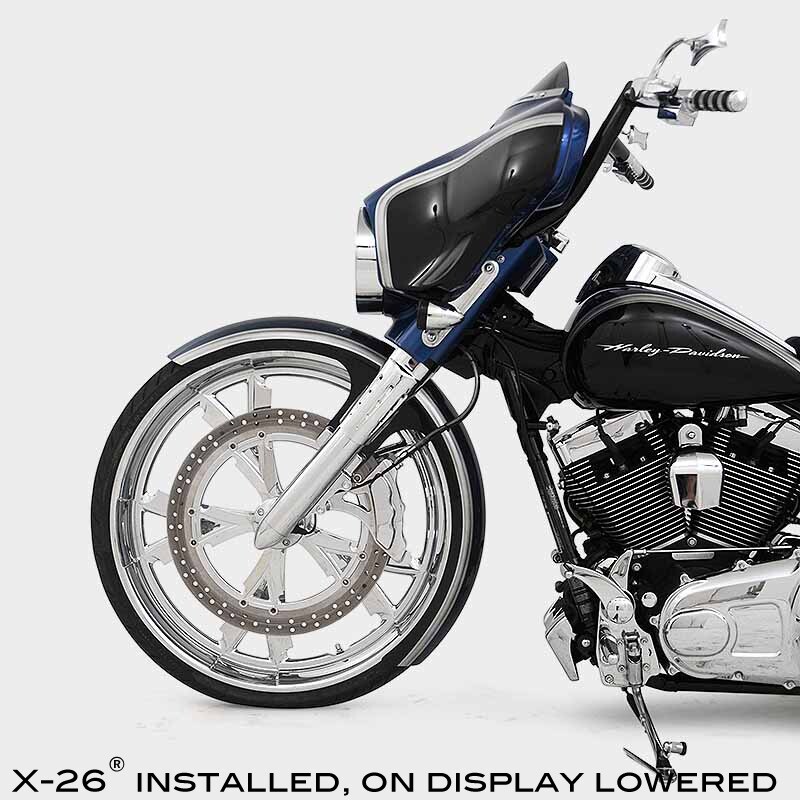 HHI Hawg Halters X26 Raked Neck & Triple Tree Kit for Harley FLH/T 14 ...