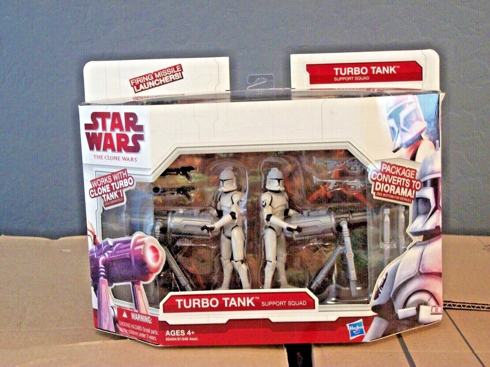 Hasbro 2008 STAR WARS The Clone Wars Clone Turbo Tank with Support ...
