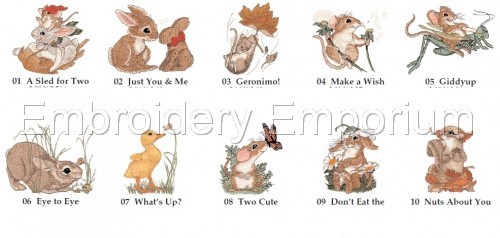 MACHINE EMBROIDERY DESIGNS USB - CURRENT CRITTERS COLLECTION 4X4 5X7 ...