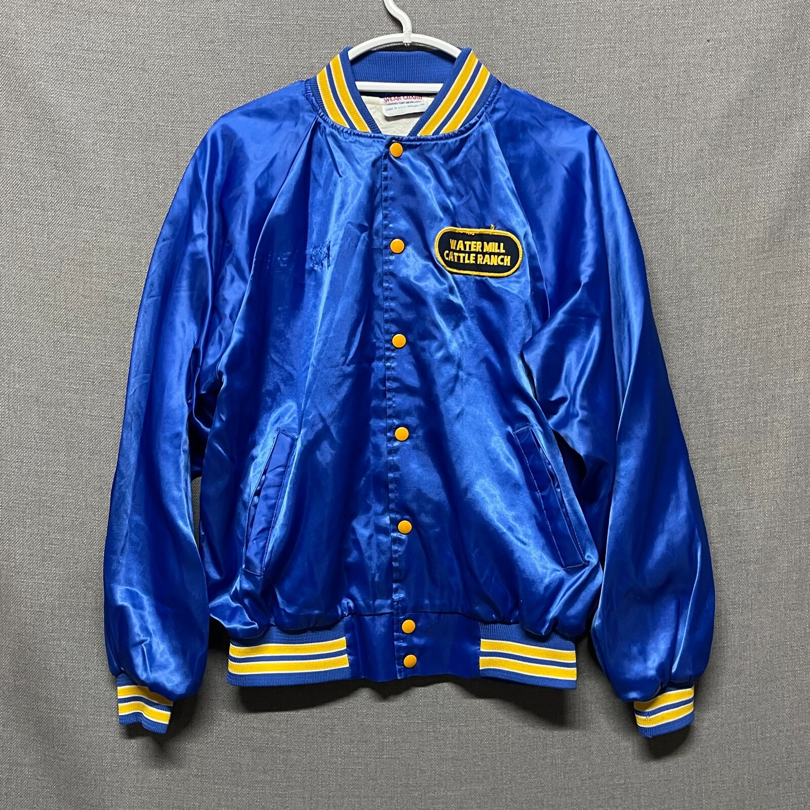 Vintage Cattle Ranch Satin Jacket Men's Large Water M… - Gem