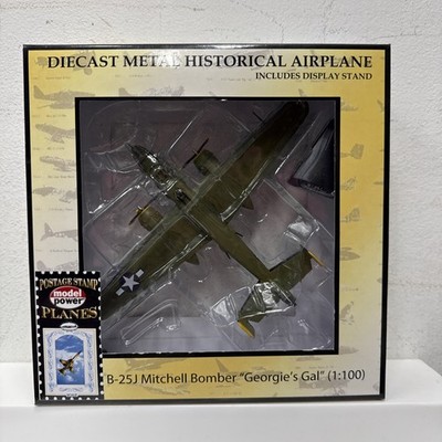 Model Power Diecast Historical Airplane B-25J Mitchell Bomber Georgies ...