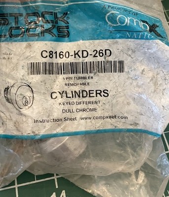 C8160 Kd 26d Cylinder National Lock Company Compx Nos Locksmith 2 Keys ...