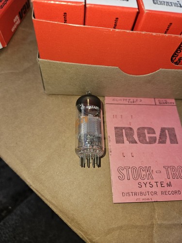 VINTAGE BOX OF 50 NEW OLD STOCK RCA 6EH7/EF183 VACUUM TUBES MATCHING CD ...
