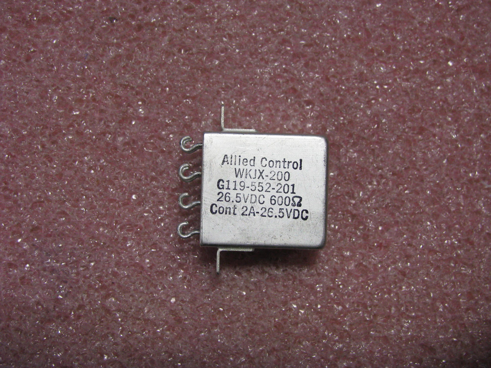 ALLIED CONTROLS RELAY # WKJX-200 NSN: 5945-00-723-7293 26.5VDC | eBay