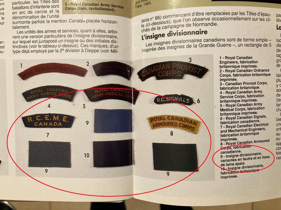 Insigne 3rd Canadian Division Caen Normandie Canada Juno Veste casque ...