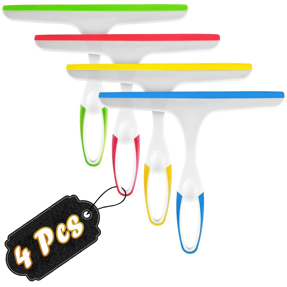 Window Cleaning Shower Glass Squeegee 9.5Inch Small Squeegee for Shower ...