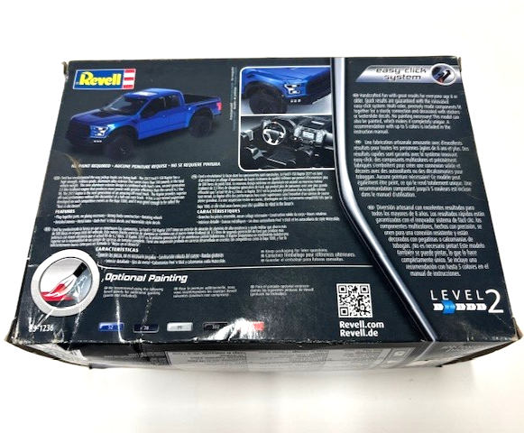 LEVEL 2 EASY-CLICK MODEL KIT 2017 FORD F-150 RAPTOR PICKUP 1/25 REVELL ...