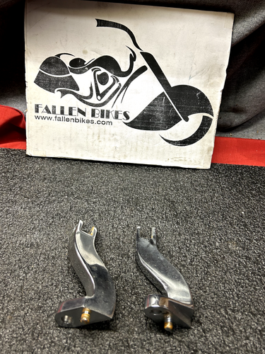 Genuine Harley Rear Passenger Chrome Foot Peg Mounts Brackets Touring ...
