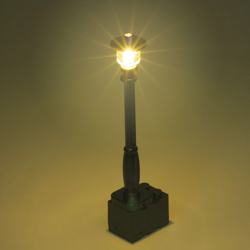 Black Light-Up Lamp Post (Yellow / Warm Light) | eBay
